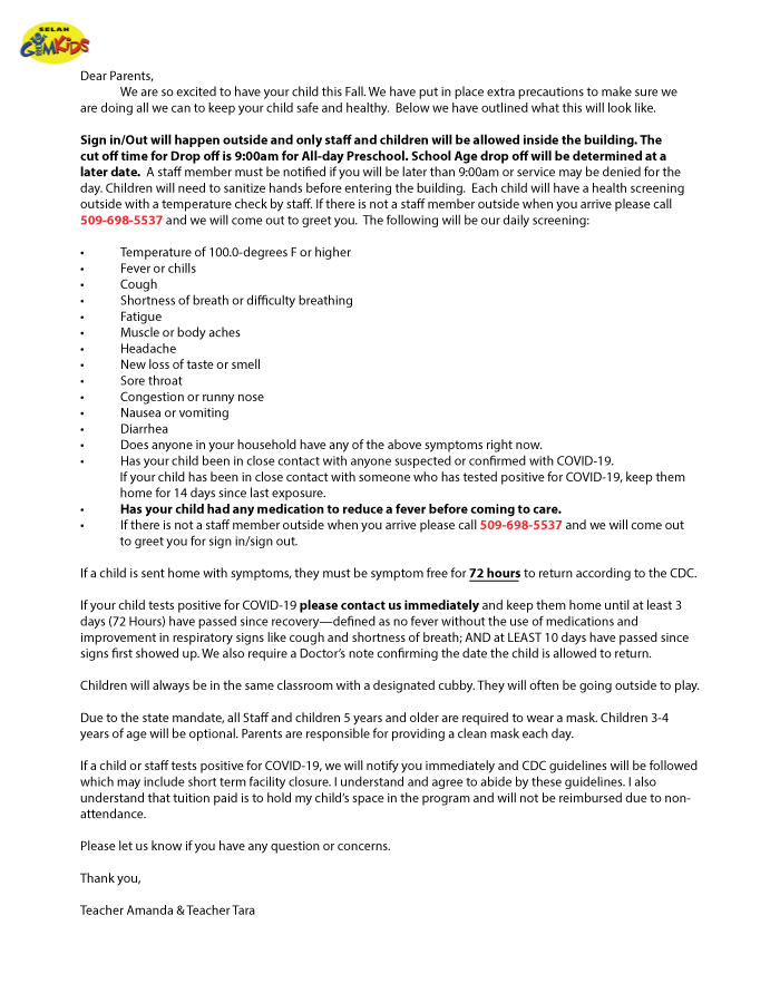 Before After School Care - Selah Gym Kids